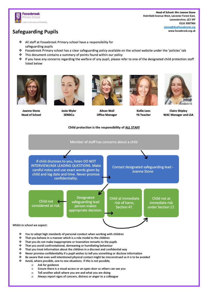 Safeguarding – Fossebrook Primary School